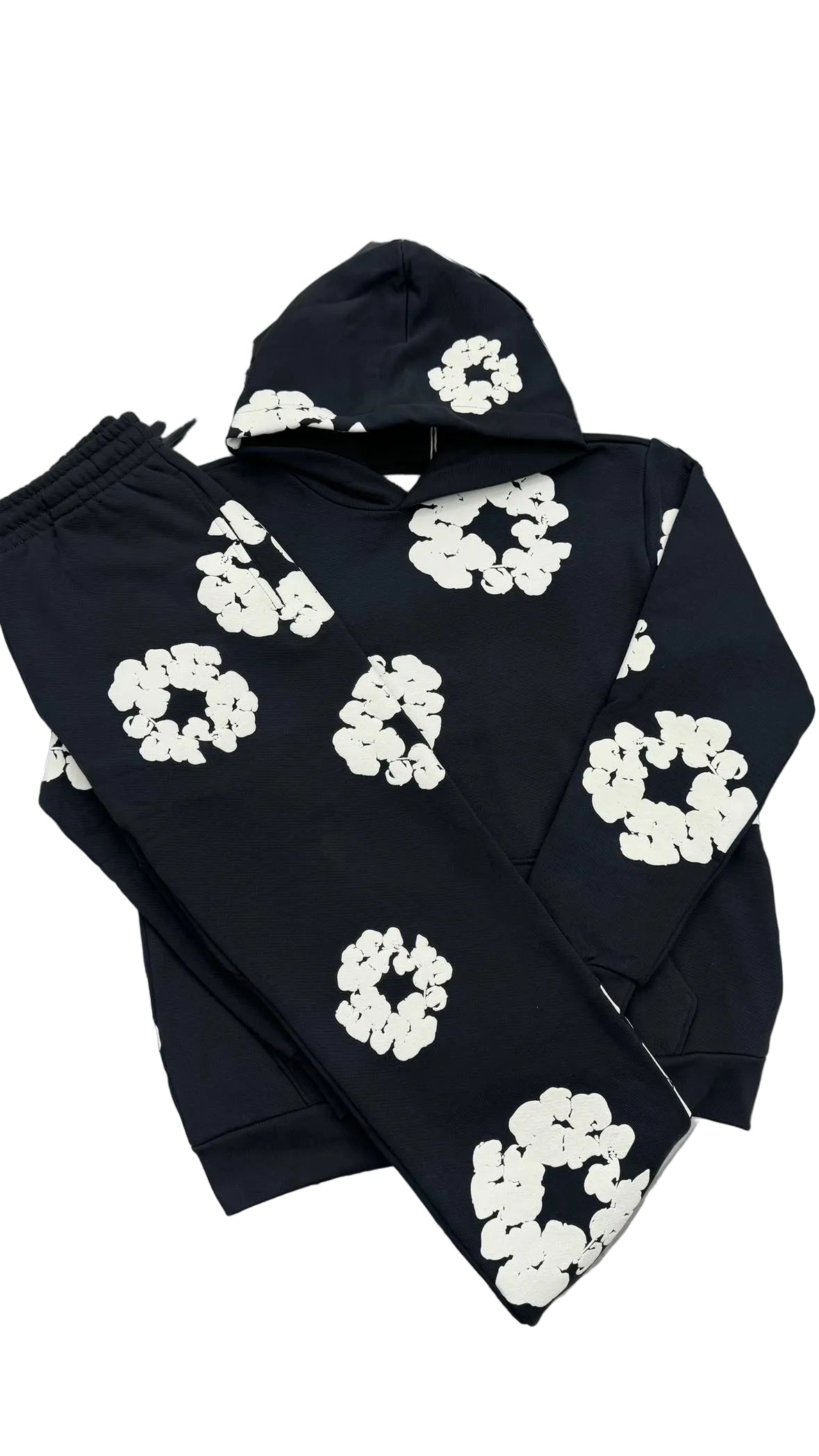Denim Tears Cotton Wreath Black Tracksuit – FHL ( FlyHighLdn )